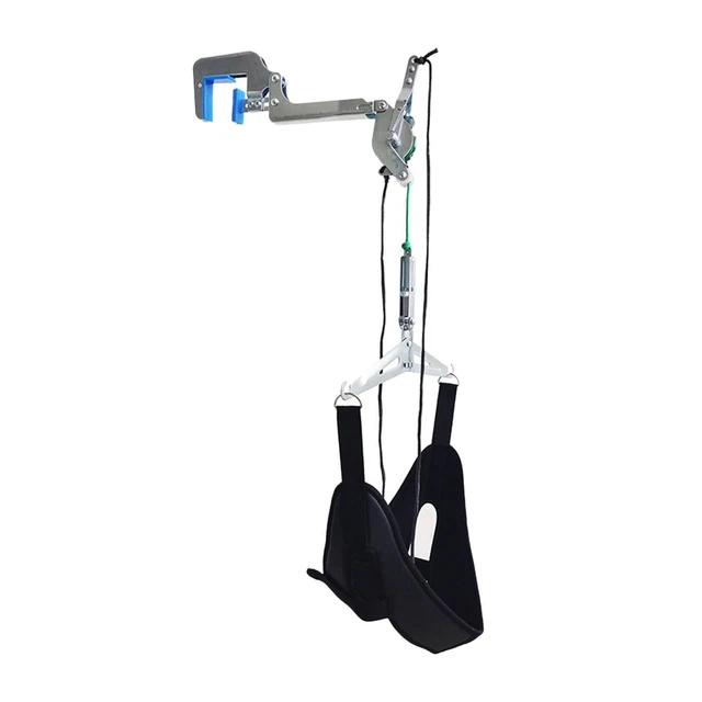 CERVICAL TRACTION DEVICE over Door Overhead Stretcher Portable Neck ...