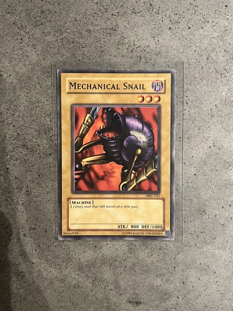 CARTE CARD YU-GI-OH Konami 1996 Edition Mechanical Snail MRL-021 Bon État PSA En EUR 1,90 ...
