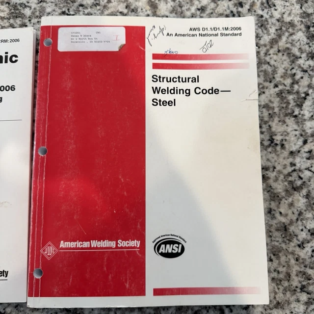 ANSI/AWS D1.1 2006 structural welding code sheet steel + Reference ...