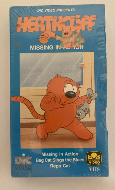 HEATHCLIFF MISSING IN Action/Bag Cat Sings The Blues/Repo Cat VHS DIC ...