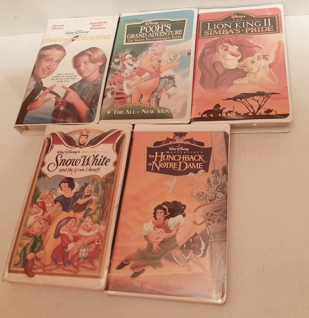 LOTTO DI 5 nastri VHS Walt Disney Masterpiece Collection EUR 4,10 ...