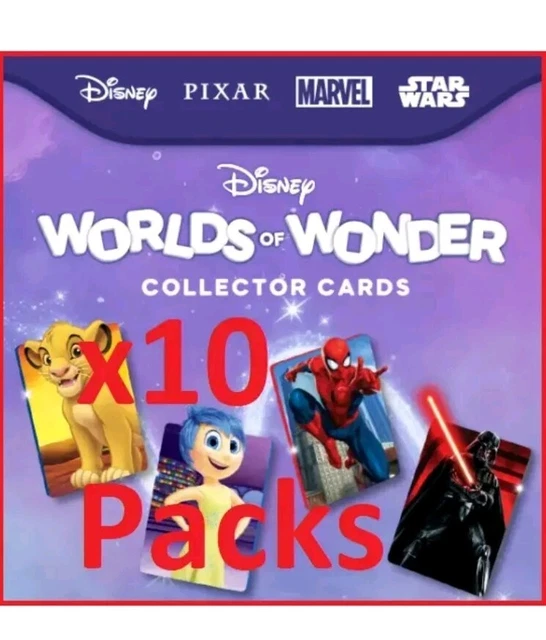 WOOLWORTHS DISNEY 2024 WORLDS OF WONDERS 10 COLLECTOR CARD TRADING ...