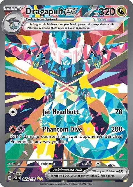 POKEMON S&V PRISMATIC Evolutions Card #165 Dragapult ex £79.99 ...