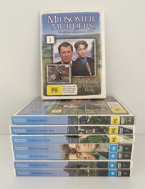 MIDSOMER MURDERS THE Official Collection On DVD Numbers 1-8 Region 2/4 Free Post $28.00 ...