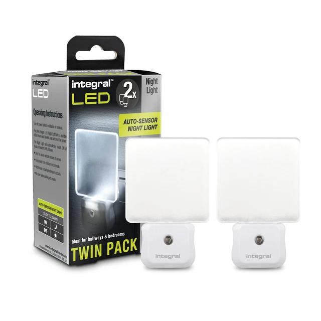 INTEGRAL LED PLUG-IN Night Light with Dusk-to-Dawn Sensor | Auto On/Off ...