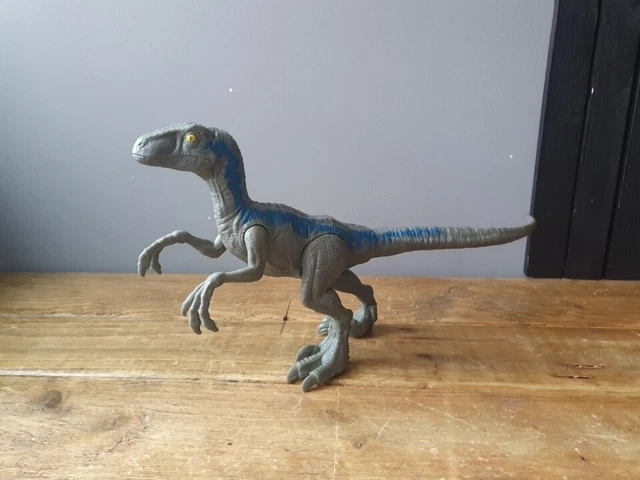 DINOSAUR JURASSIC PARK World Velociraptor Raptor Blue £9.99 - PicClick UK