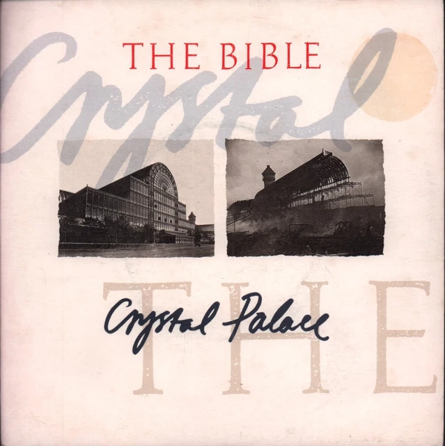 BIBLE CRYSTAL PALACE 7" vinyl UK Chrysalis 1988 pic sleeve has sticker ...