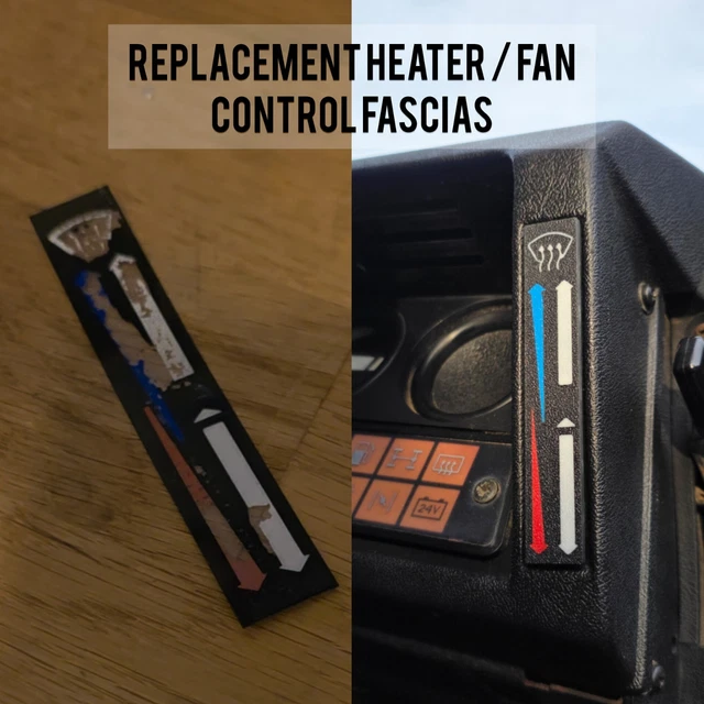 LAND ROVER DEFENDER Series Vent Control Heater Facia Replacement £20.00 ...