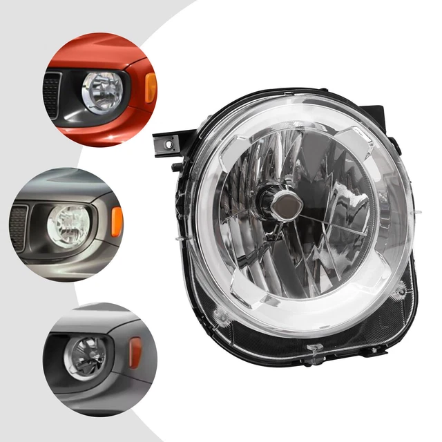 HEADLIGHT FOR 2019-2023 Jeep Renegade Halogen Headlamp w/Bulb Left ...