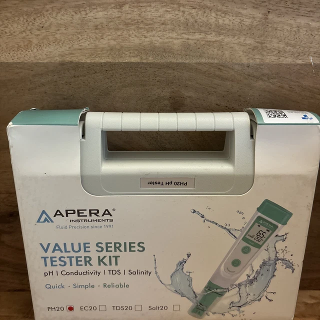 APERA INSTRUMENTS PH20 Value Pocket pH Tester Conductivity TDS Salinity ...