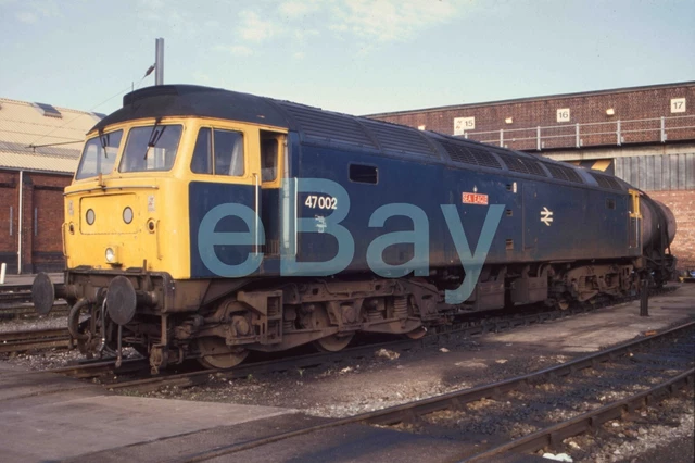35MM RAILWAY SLIDE of Class 47 47002 @ Manchester Longsight Copyright ...