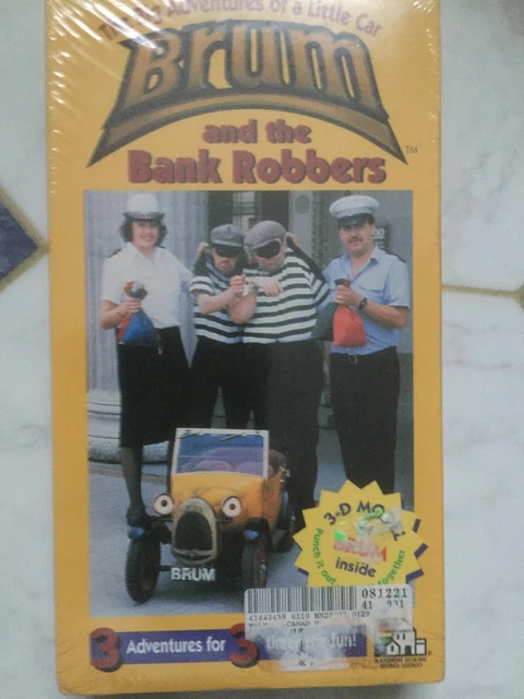BRUM & the Bank Robbers, 3D model Incl. [New and Sealed] [VHS ...