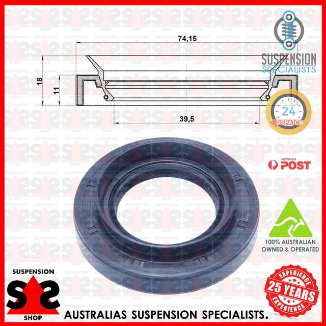 SHAFT SEAL, DRIVE Shaft Suit TOYOTA Hilux 2.0 (RZN147, RZN152) HILUX VI Pickup EUR 21,62 ...