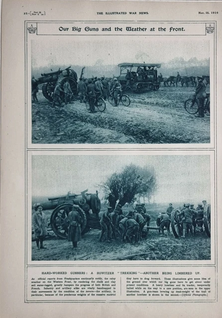 1916 WWI WW1 Impression Gunners Howitzer Trekking Limbered Up EUR 54,66 ...