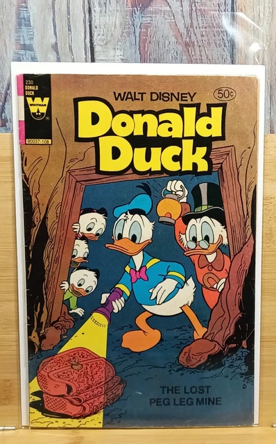 WALT DISNEY DONALD Duck The Lost Peg Leg Mine #230 Comic Book 1970 $14. ...
