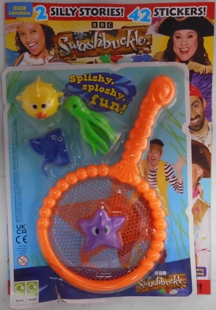 BBC CBEEBIES SWASHBUCKLE magazine #26 2024 Stories, 42 Stickers ...