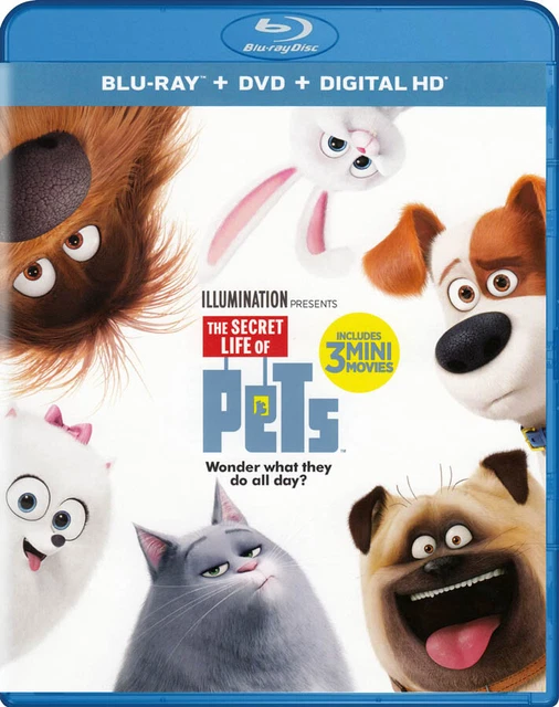 THE SECRET LIFE De Pets (Blu-Ray + DVD + Chiffres Neuf Bleu EUR 14,65 ...
