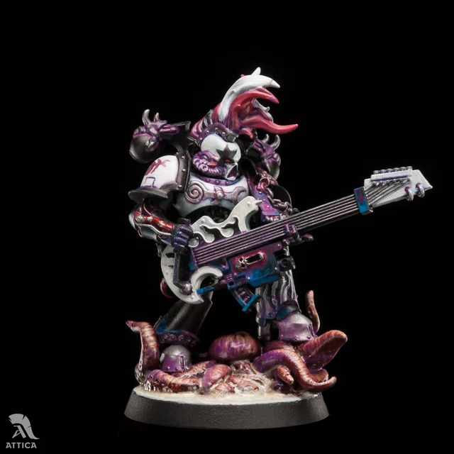 CHAOS SPACE MARINES Noise Marine painted figure Warhammer 40k | Art ...