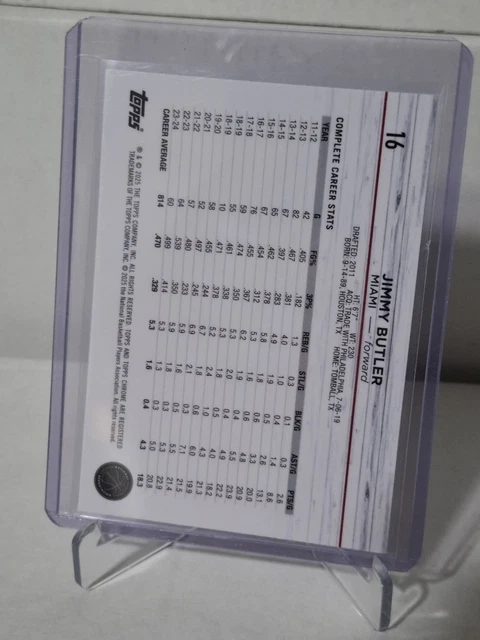 JIMMY BUTLER TOPPS Chrome Blue Refractor 24/75 Miami Heat /75 NBA $1.00 ...