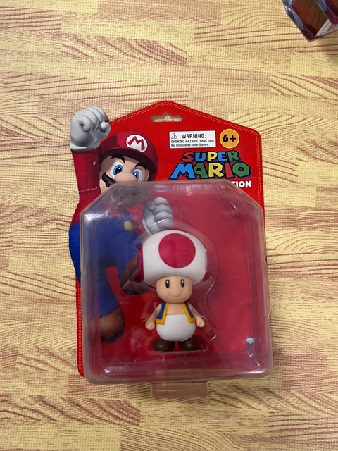 NEW NINTENDO SUPER Mario Bros TOAD 4" Action Figure Collection POPCO ...