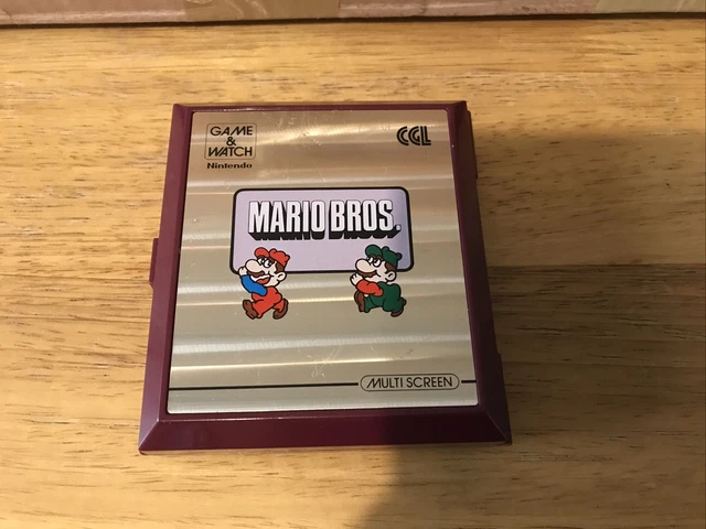 ORIGINAL NINTENDO MARIO Bros Game and Watch 1983 Multi-Screen MW-56 ...