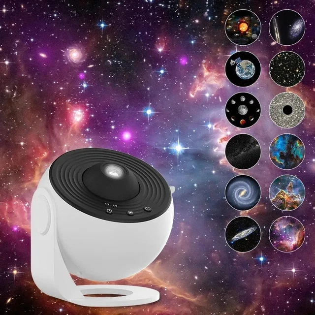 GALAXY STARRY SKY Projector Planetarium Rotating Star Night Light Auto ...