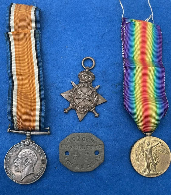 WW1 1914-15 STAR Medal Trio Cheshire Regiment Killed in Action ...