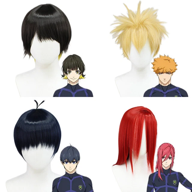 BLUE LOCK ISAGI Yoichi Chigiri Wig Hyoma Wigs Halloween Hairpiece ...
