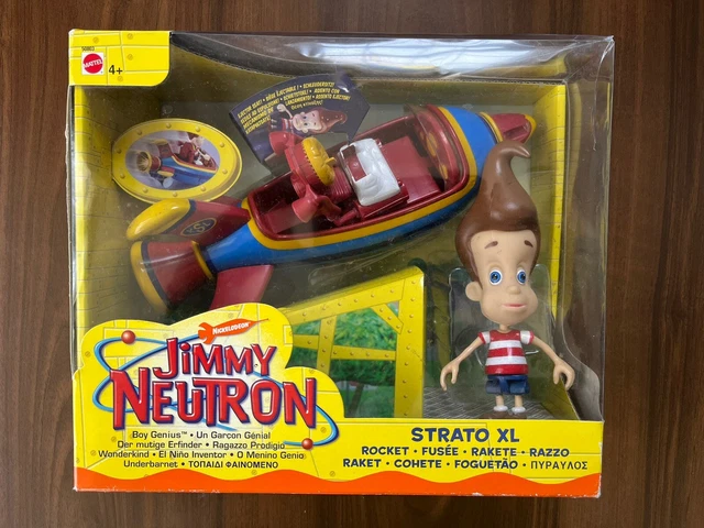 2001 MATTEL JIMMY Neutron - Strato XL - Rocket Action Figure Playset ...