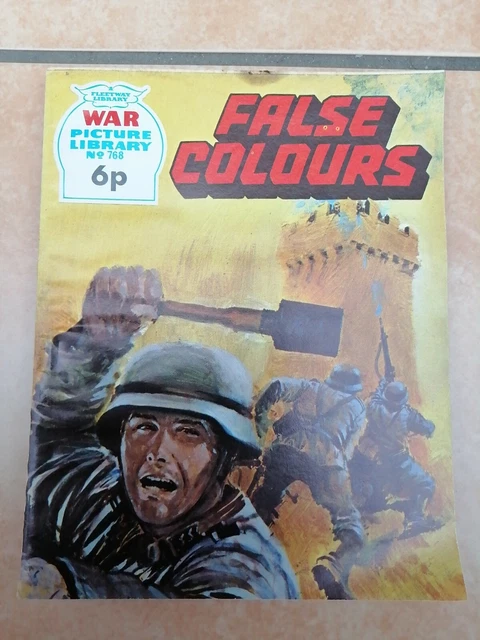A FLEETWAY WAR Picture Library Pocket Comic Book Magazine #768 FALSE ...