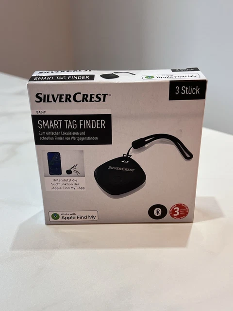 NEU UND Ungeöffnet SILVERCREST® Smart Tag Finder 3 Stück „ Apple Find ...