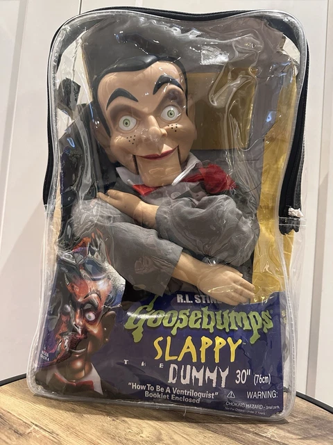 VINTAGE RARE RL Stine Goosebumps 30" Slappy Dummy Ventriloquist Doll In ...