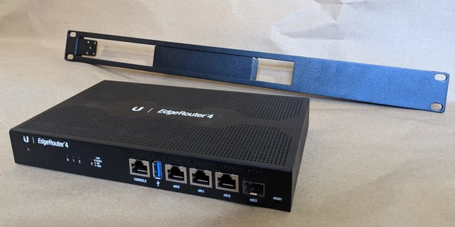 UBIQUITI EDGEROUTER 4 ER-4 Wired Gigabit Ethernet Router With Rack ...