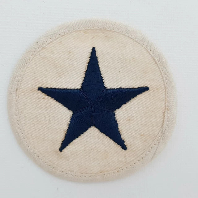 WW2 GERMAN NAVY Arm patch blue star on white cloth embroidered £20.20 ...