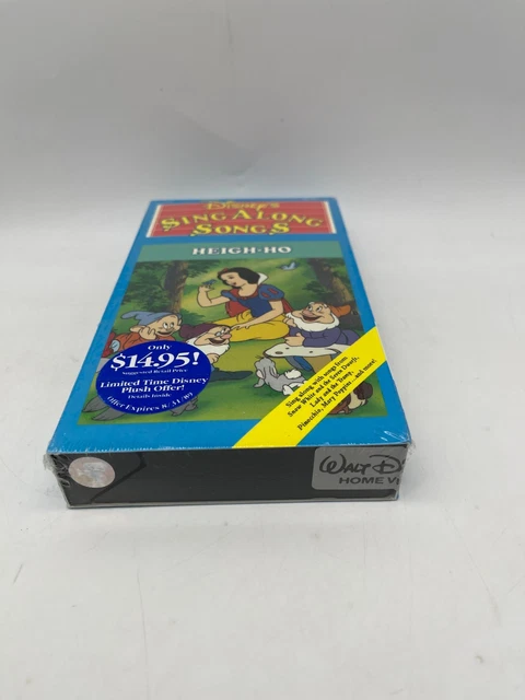 DISNEY SING ALONG Songs Heigh Ho VHS 1987 Tape 531 Snow White RARE New ...