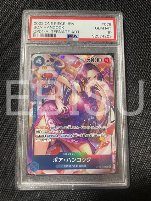 PSA 10 BOA Hancock OP01-078 ALT ART One Piece Card Japanese 2022 Z878 £ ...
