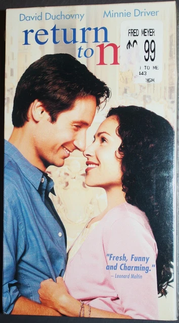 RETURN TO ME (vhs) David Duchovny, Minnie Driver. Brand NEW. Sealed ...