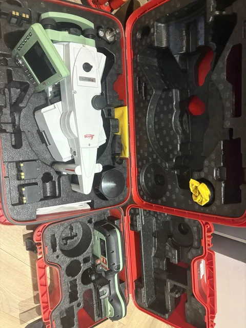 LEICA TS16 P 5" Total Station & CS20 Controller Prism calibrated ...