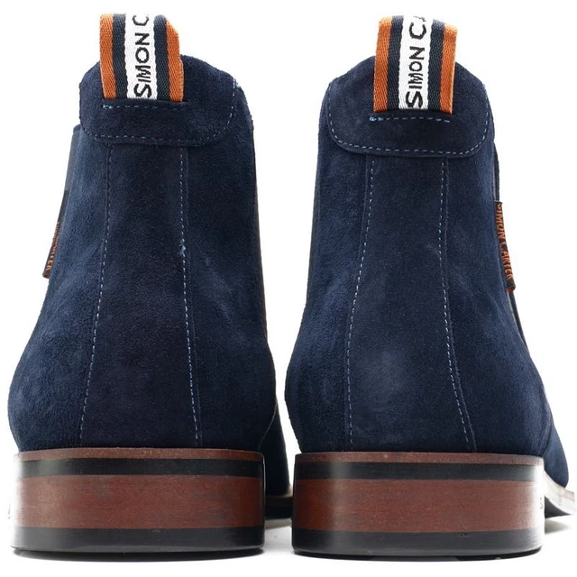 SIMON CARTER MENS Trex Chelsea Chelsea Boots Blue £80.00 - PicClick UK