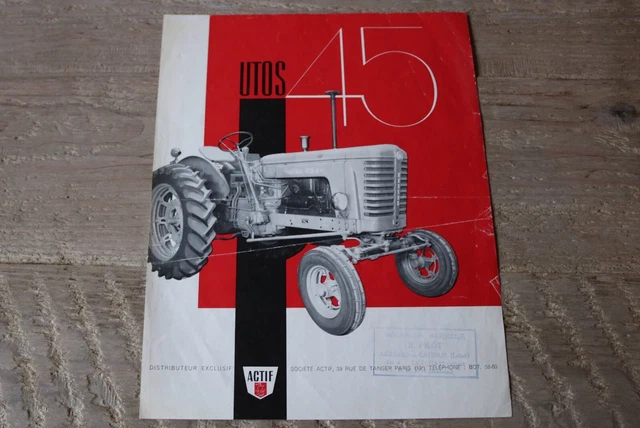 ORIGINAL PROSPEKT UTOS 45 UTB tractor Traktor tracteur brochure EUR 19 ...