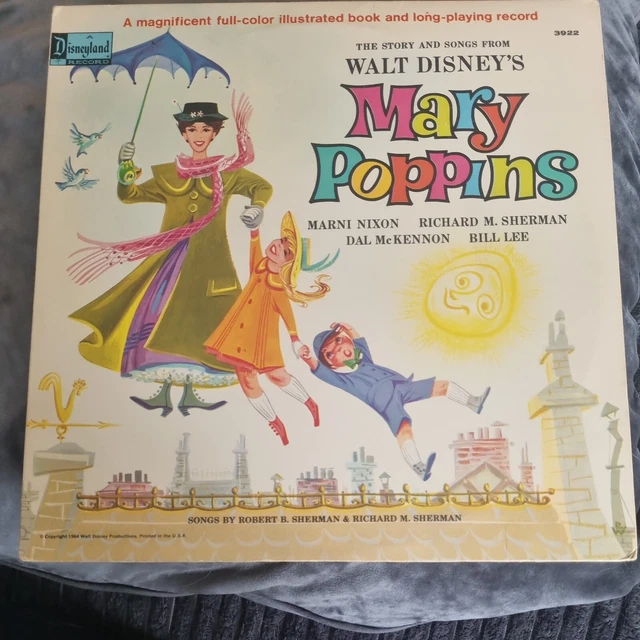 WALT DISNEY: THE Story Of Mary Poppins. Disneyland Storybook Record. £ ...