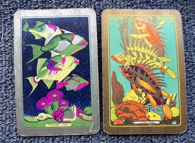 ORIGINAL SWAP PLAYING cards English named fish Trigger Fish, Lion Fish ...