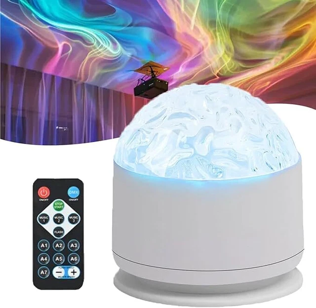 AURORA/WATER RIPPLE PROJECTOR Light,16 Color Light Projector with ...