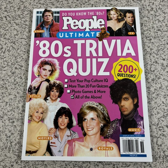 PEOPLE ULTIMATE '80S Trivia Quiz Magazine 1980s 200+ Questions 2023 ...