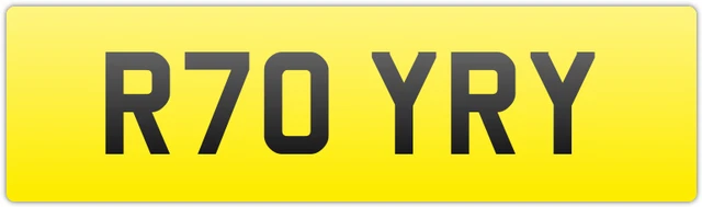 RORY RORS THEME Private Car Number Plate Roary Rorie Ror Neat Old R Reg ...