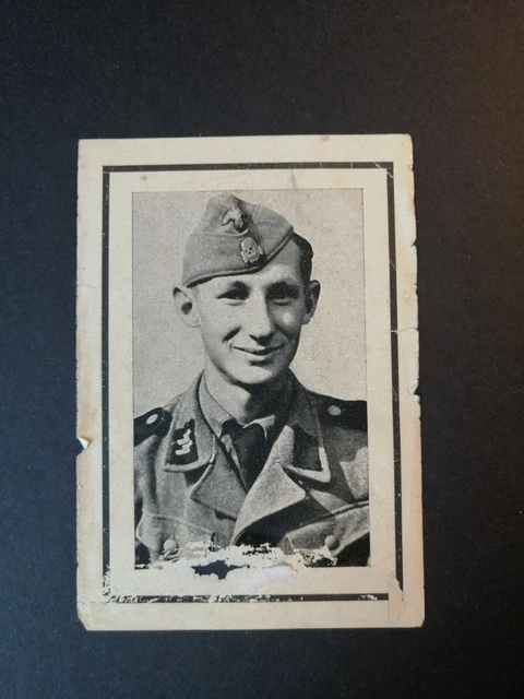 WW2 GERMAN DEATHCARD 12th SS Hitler Jugend Normandy Invasion Front D ...