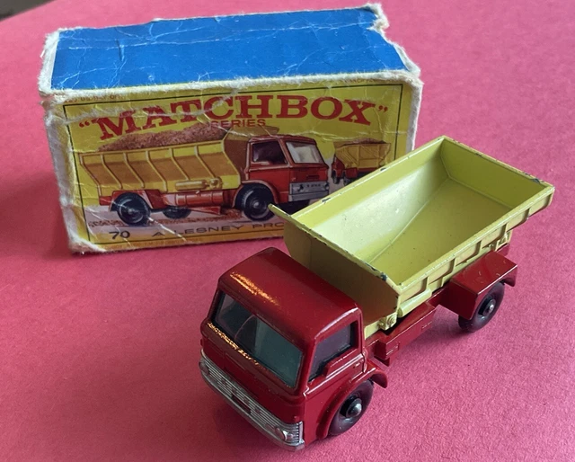 VINTAGE LESNEY MATCHBOX #70 Grit Spreading Truck ~ Made In England $25.07 - PicClick AU
