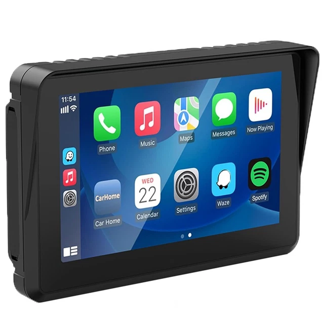 MOTORCYCLE CARPLAY Touchscreen, CarPlay & Android Auto Portable Stereo ...