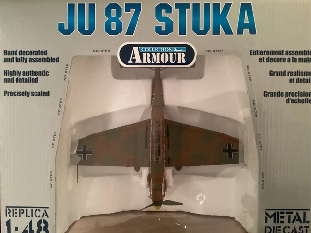 FRANKLIN MINT ARMOUR Junkers Ju 87B-2 Luftwaffe “Snake” 1:48 B11B268 ...