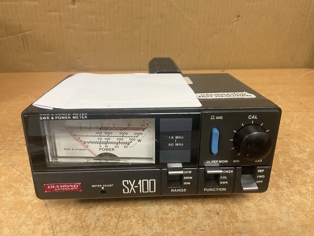 DIAMOND ANTENNA SWR & Power Meter SX-100 Unit £90.00 - PicClick UK